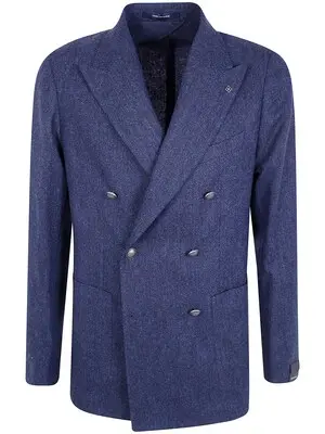Tagliatore Jacket Double Breasted "montecarlo - Blue