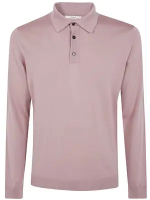 NUUR Wool Serafino Neck Long Sleeves Sweater