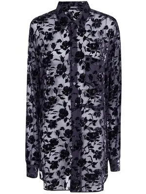 ANN DEMEULEMEESTER Shirt Long High Comfort "elisabeth - Black