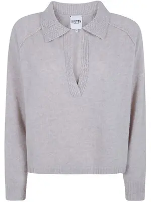 KUJTEN Sweater Polo Neck "aenora - Beige