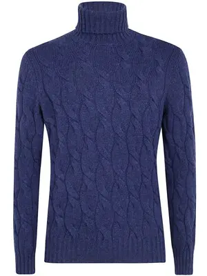 BARBA NAPOLI Sweater Braid Turtleneck