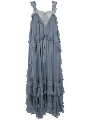 Chloé Dress Ruffle "midi Foulard Dress
