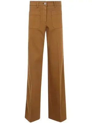 Etro Cotton Wide Leg Trousers