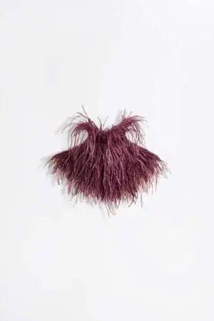 Scanlan Theodore Feather Scarf - Bordeaux