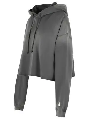 GOLDEN GOOSE Star Cotton Sweatshirt - Gray