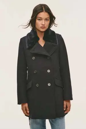 LoveShackFancy Verdine Pea Coat