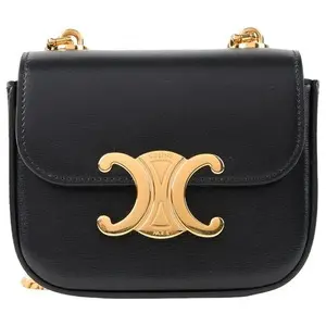 Celine Leather Mini Bag - Black