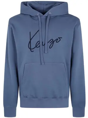 Kenzo Sweatshirt Hooded " Signature - Gray