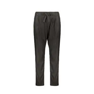 Herno Leather Effect Trousers - Black