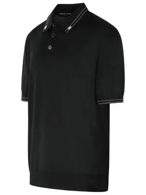 Dolce & Gabbana Silk Polo Shirt