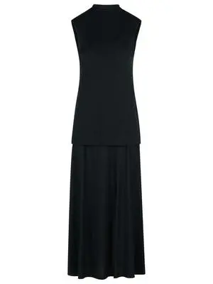 JIL SANDER Viscose Blend Dress - Black