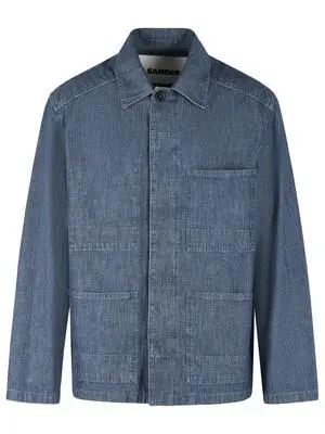 JIL SANDER Cotton Denim Chore Jacket - Blue