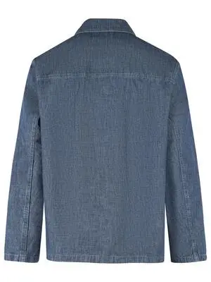 JIL SANDER Cotton Denim Chore Jacket - Blue