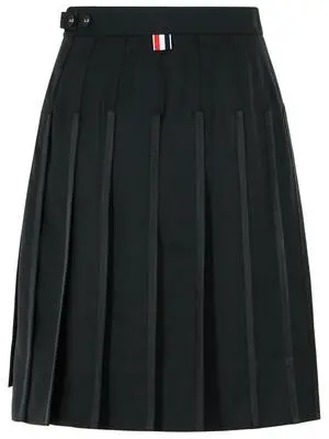 Thom Browne Pleated Wool Skirt