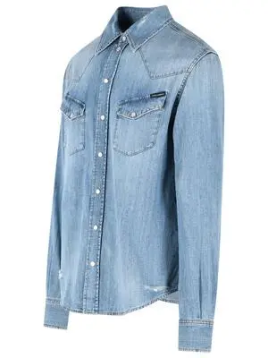 Dolce & Gabbana Cotton Shirt - Blue