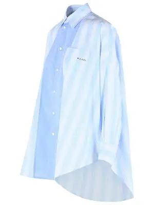 Marni Light Cotton Poplin Shirt - Blue
