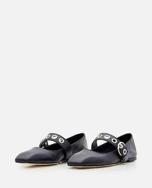AeydĒ Uma Eyelet Nappa Leather Black