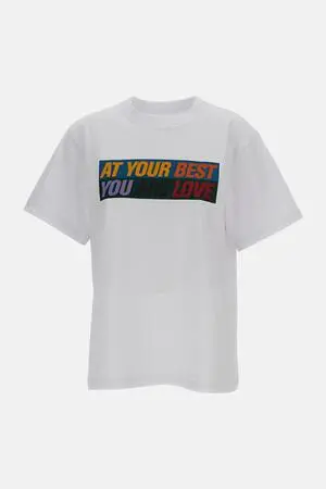 Sacai Short-sleeve T-shirt With A Print