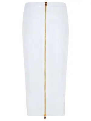 Balmain Long Skirt In Viscose Blend