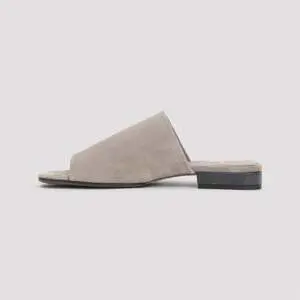 Brunello Cucinelli Suede Flat Sandals