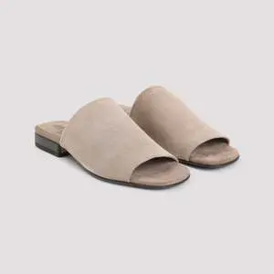 Brunello Cucinelli Suede Flat Sandals