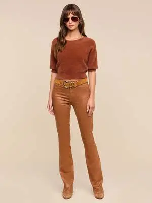L'Agence Selma Coated Bootcut Jean