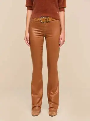 L'Agence Selma Coated Bootcut Jean
