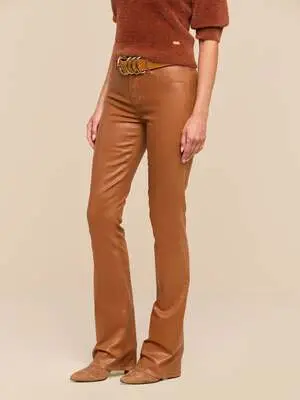 L'Agence Selma Coated Bootcut Jean