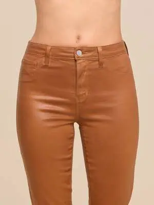 L'Agence Selma Coated Bootcut Jean