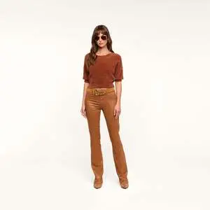 L'Agence Coated Boot-cut Jeans - Java Coated