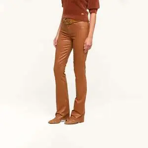 L'Agence Coated Boot-cut Jeans - Java Coated