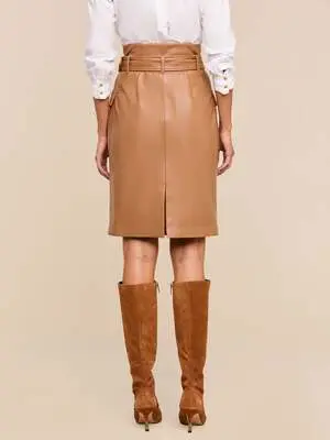 L'Agence Kaelis Vegan Leather Skirt