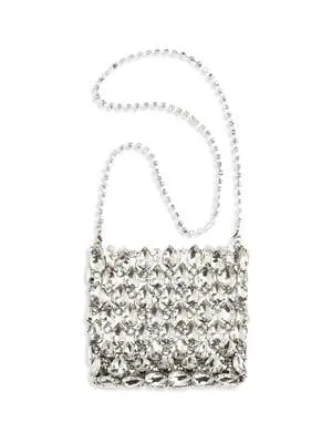 SELF-PORTRAIT Crystal Mesh Pouch