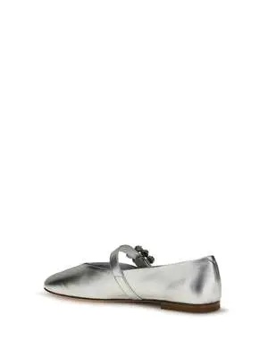 ROGER VIVIER Efflorescence Leather Ballerinas