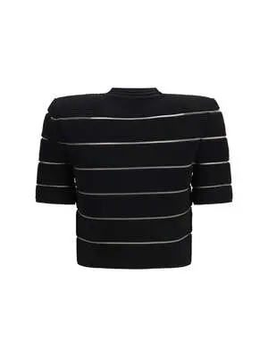 Balmain Short-sleeved Buttoned Cardigan