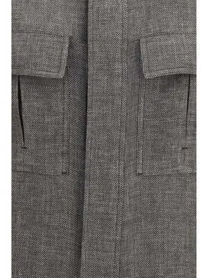Zegna High-collar Shirt Jacket