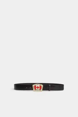 Dsquared2 Canadian Flag Plaque Belt