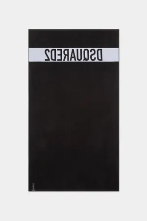 Dsquared2 Logo Out Of Water Towel - Black