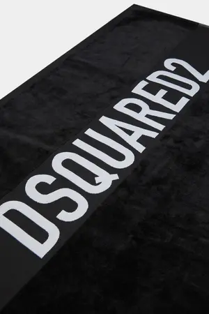 Dsquared2 Logo Out Of Water Towel - Black