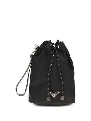 Prada PRADA Speedrock Re-Nylon Bucket Bag Black