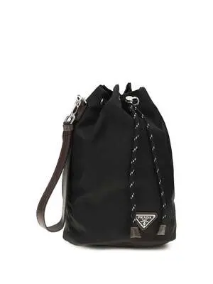 Prada Speedrock Re-nylon Bucket Bag - Black