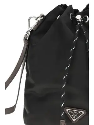 Prada Speedrock Re-nylon Bucket Bag - Black