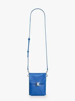 Celine Soft Triomphe Leather Shoulder Bag - Multicolor