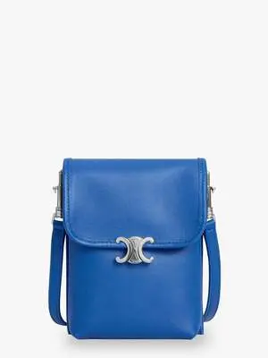 Celine Soft Triomphe Leather Shoulder Bag - Multicolor