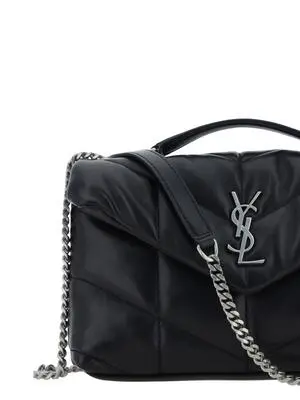 Saint Laurent Lambskin Mini Shoulder Bag - Black