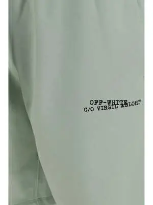 Off-White Type Machine Arrow Skate Sweat Shorts With Front Logo