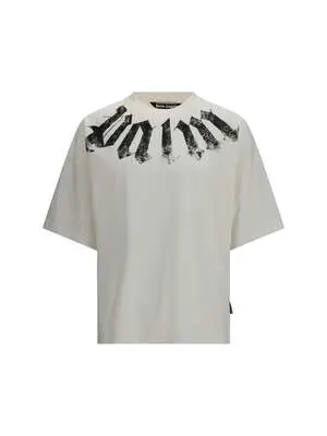 Palm Angels Big Neck Logo T-shirt - White