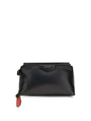 Givenchy Antigona Bomber Lambskin Pouch - Black