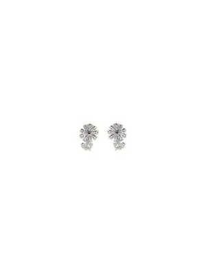 SELF-PORTRAIT Crystal Flower Earrings