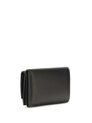 Fendi Ff Mini Trifold Leather Wallet